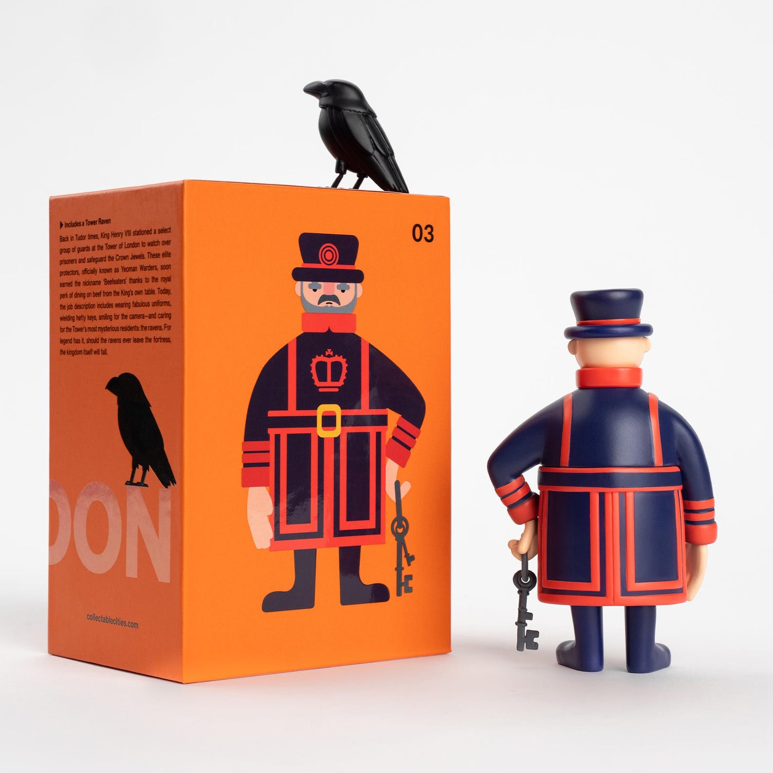 Beefeater & Raven - Collectable London Art Toy I Souvenir Collectible ...