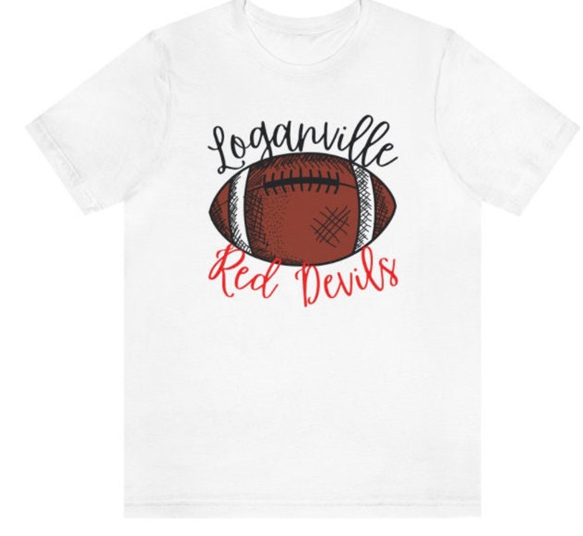Custom Football Team Shirt,loganville Red Devils Shirt, Red Devils ...
