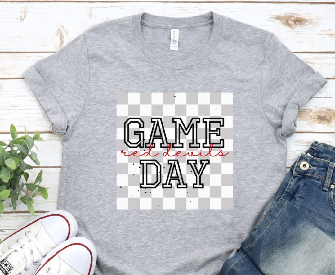 Custom Game Day Shirt Custom Team Shirt Red Devils Shirt - Etsy