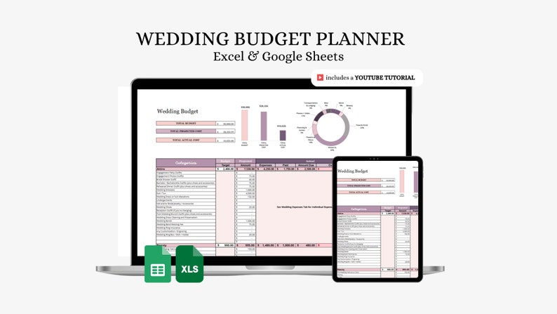 Wedding Budget Planner | Wedding Budget Spreadsheet | Wedding Budget ...