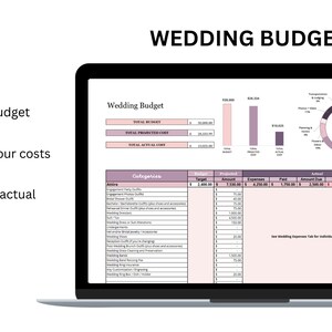 Wedding Budget Planner | Wedding Budget Spreadsheet | Wedding Budget ...