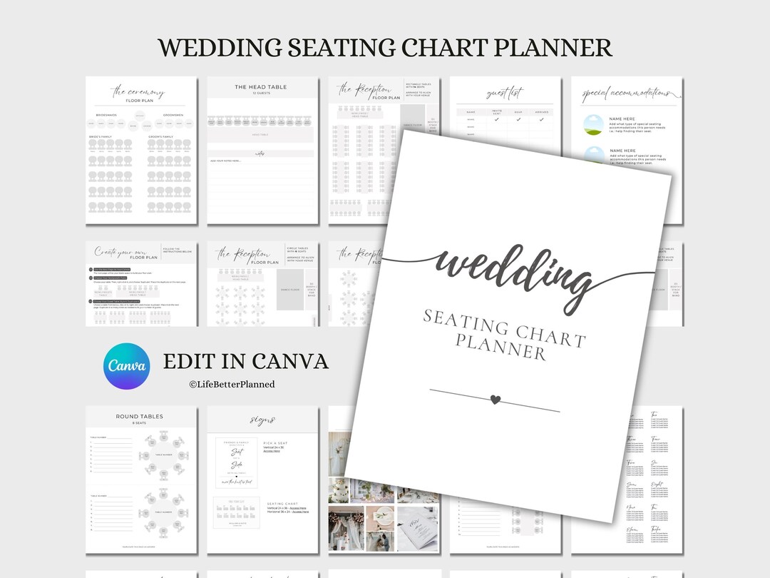 Wedding Guest Seating Plan | Event Table Layout | Wedding Coordination ...