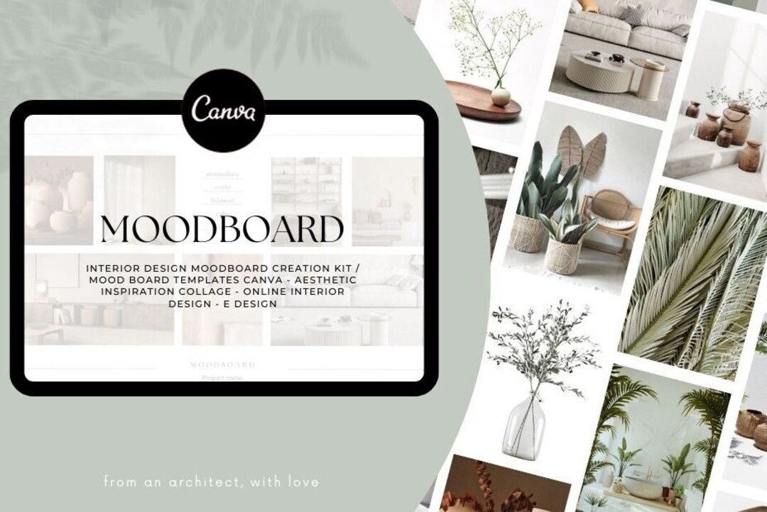 Interior Moodboard Canva Templates, Professional Templates Made for ...