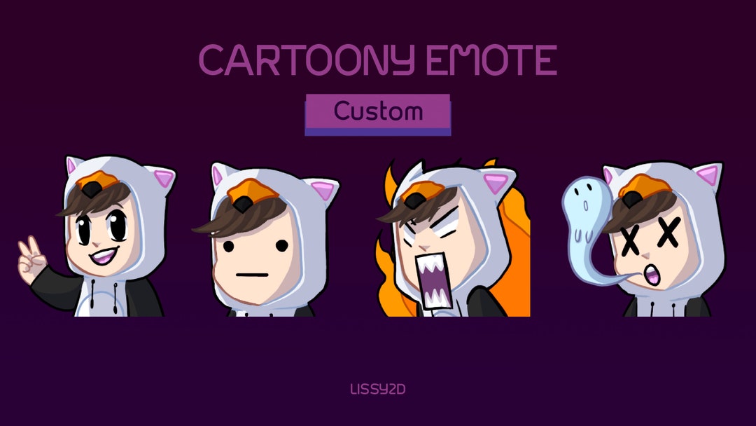 Custom Cartoon Picture Emotes Twitch - Etsy