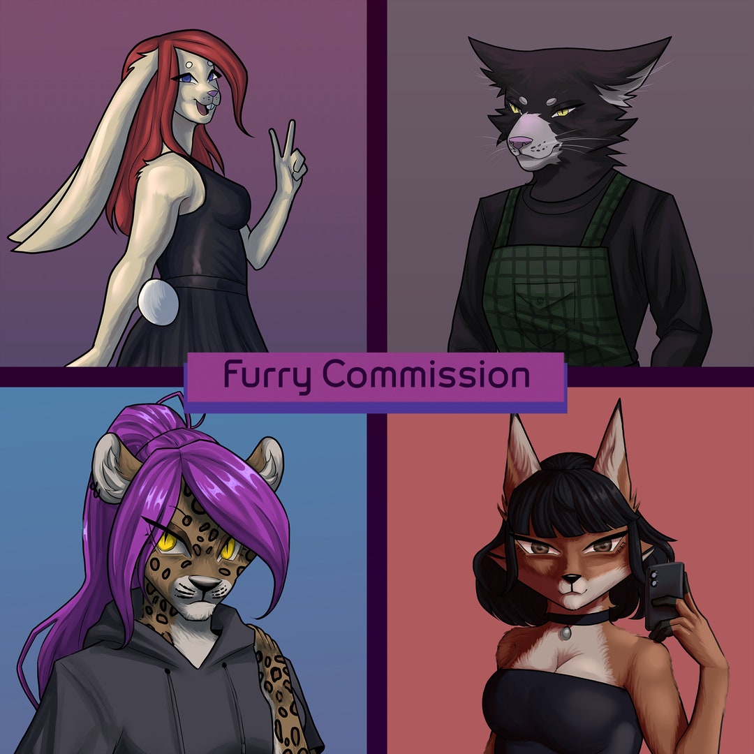 Custom Fursona Furry Digital Art Commission - Etsy