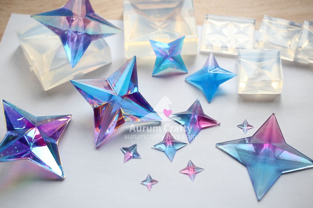 Genshin Impact Primogem Mold: Gloss Finish Resin, Transparent Silicone ...