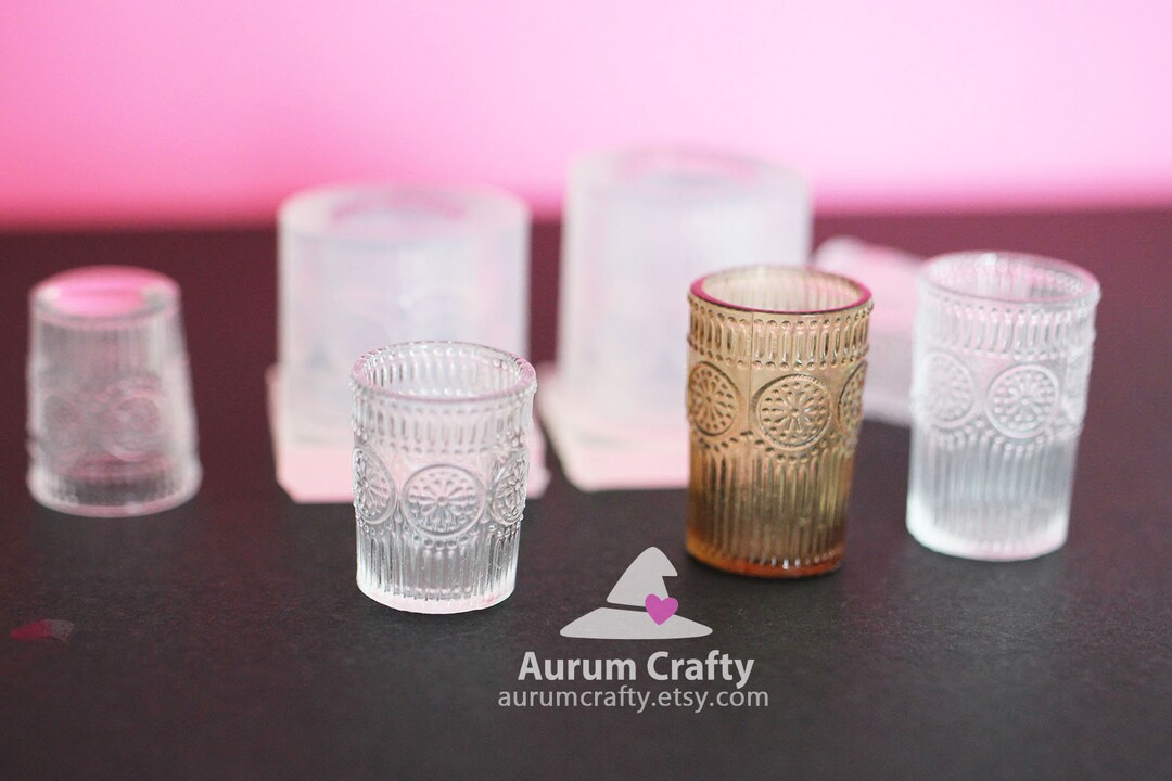 Handcrafted Silicon Mould, Mold of Resin Mini Glass With Sun Pattern ... Handcrafted Silicon Mould, Mold of Resin Mini Glass With Sun Pattern ...
