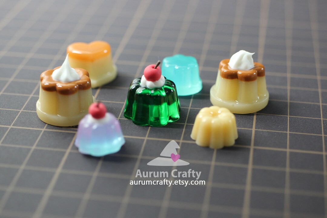 Handcrafted Miniature Silicon Mould, Mold of Resin Cute Pudding Variety ... Handcrafted Miniature Silicon Mould, Mold of Resin Cute Pudding Variety ...