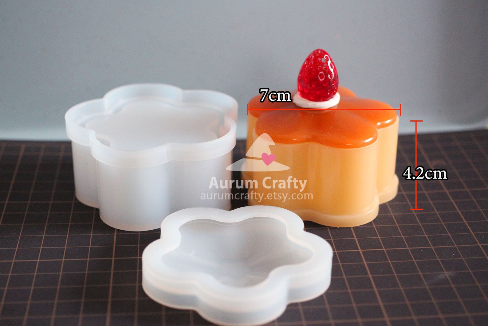 3D Pudding Storage Box Silicone Mold With Lid, Multi-shape Resin Mold ...