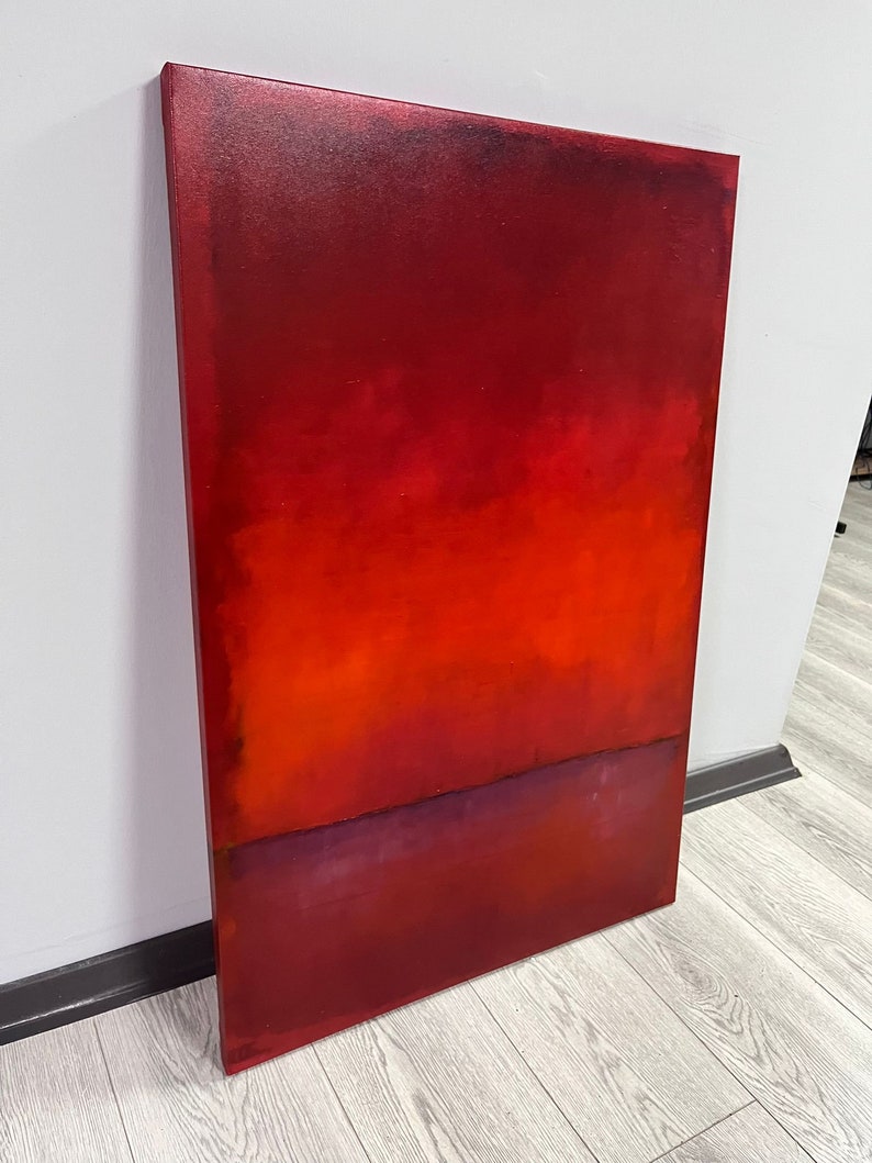 Mark Rothko Red Canvas Art Mark Rothko Colored Wall Art Art - Etsy