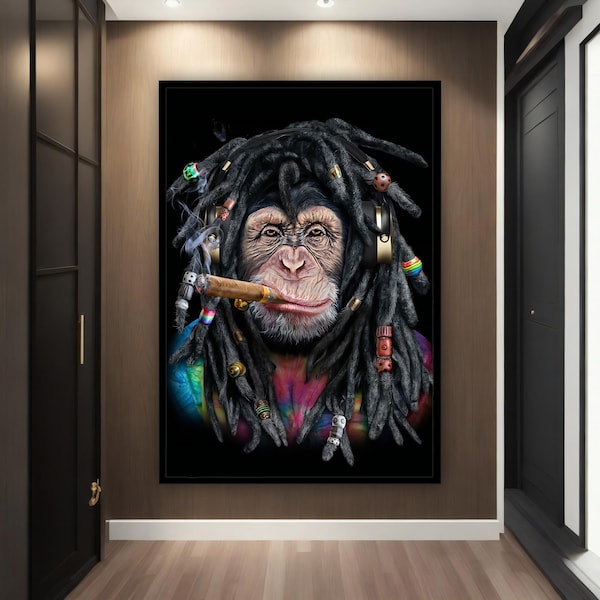 Monkey Wall Art - Etsy
