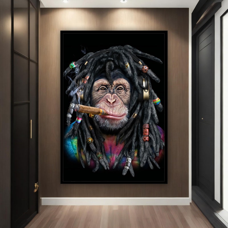 Monkey Wall Art - Etsy