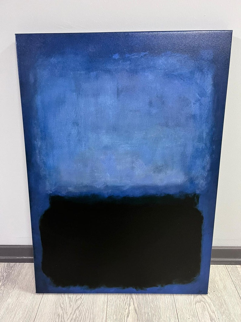 Mark Rothko Blue Canvas Art, Mark Rothko Colored Wall Art, Art ...