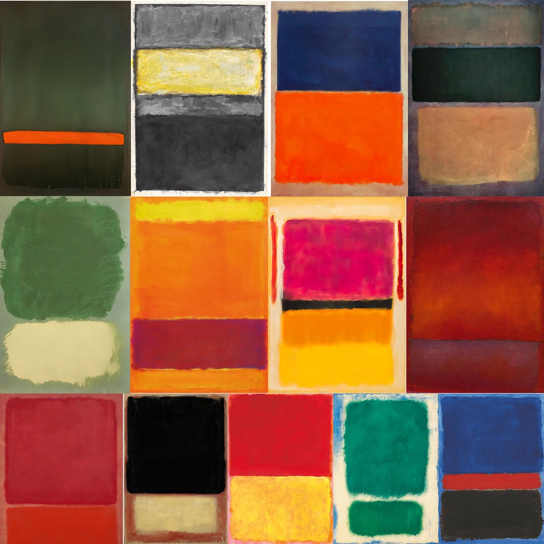 Abstract Canvas Print Inspired by Mark Rothko, Modern Art Wall Decor ...