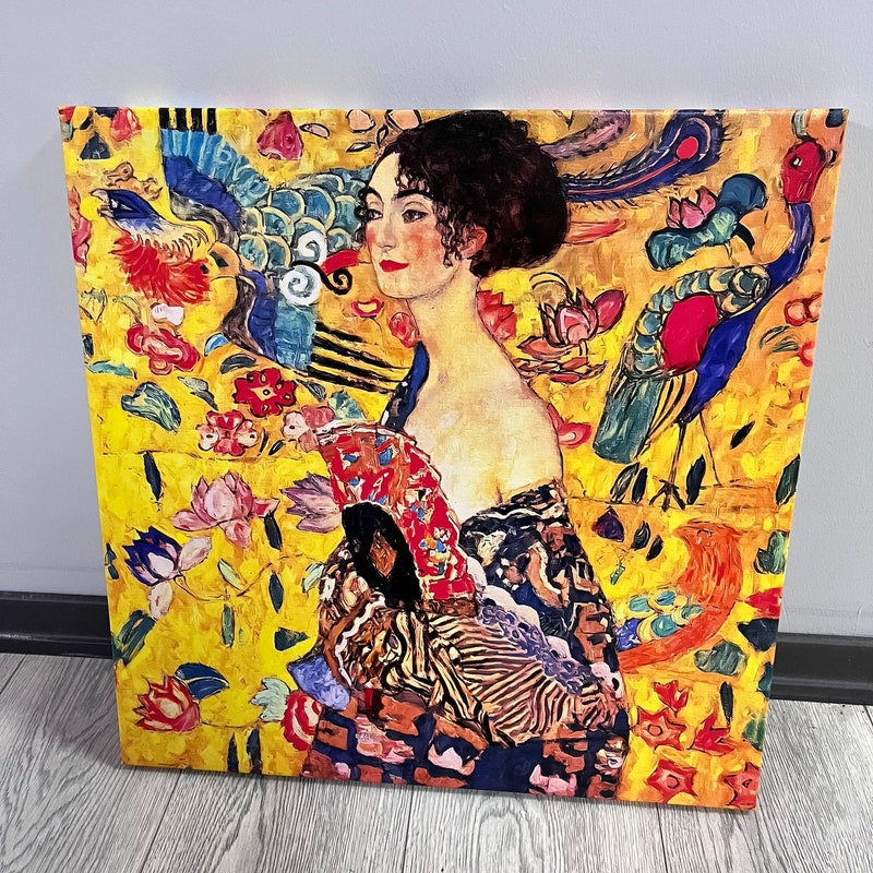 Lady With Fan Klimt - Etsy