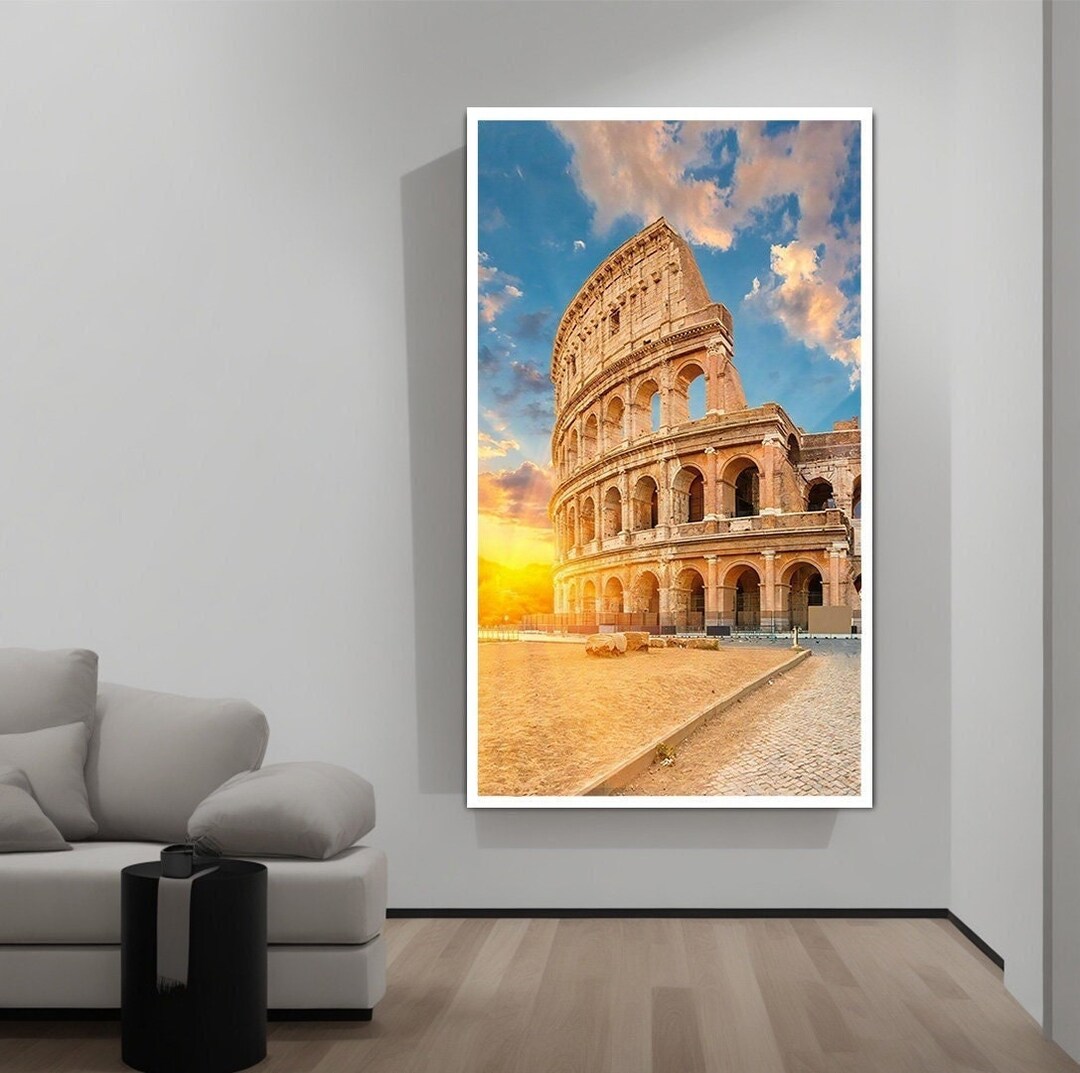 Colosseum Museum Landscape Canvas Painting, Colosseum Wall Poster ...