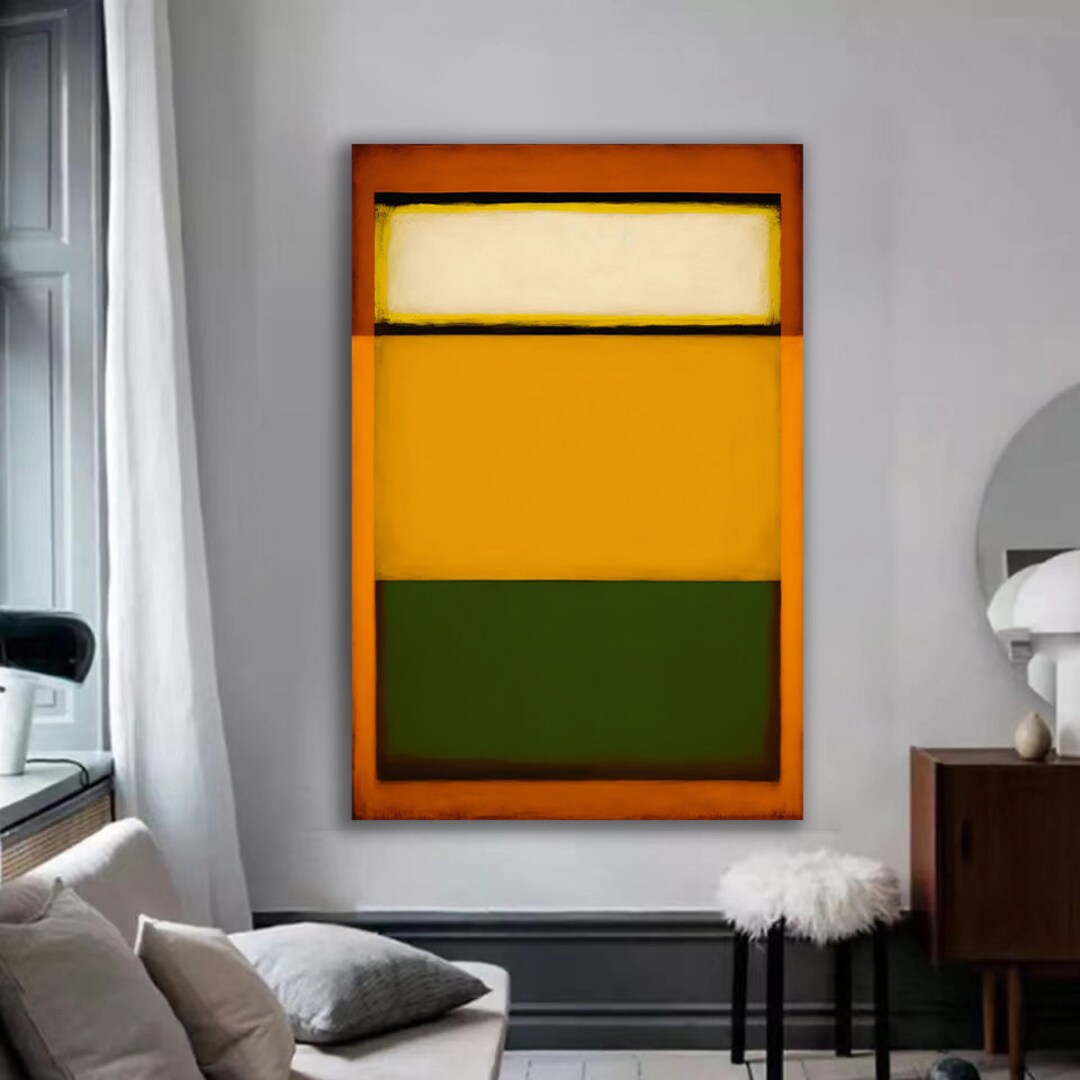 Mark Rothko Art Poster, Modern Wall Decor, Abstract Minimalism Painting ...