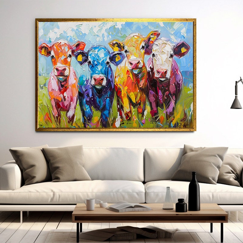 Cow Wall Art - Etsy