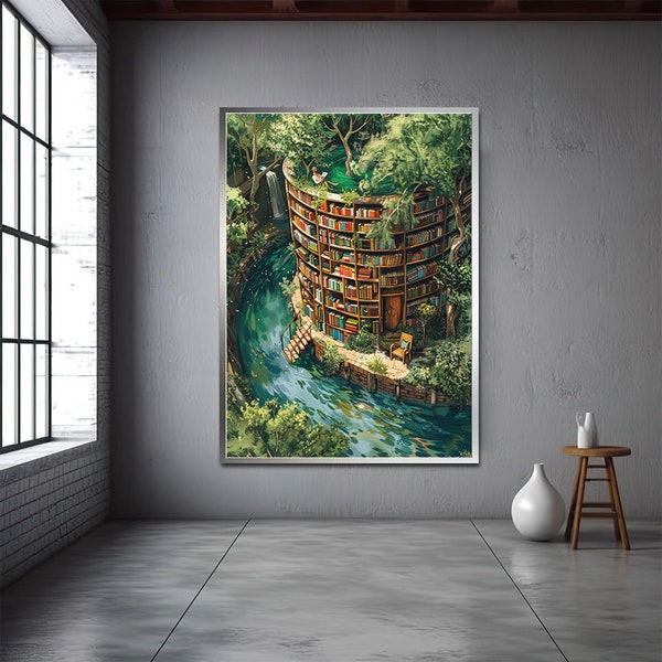 Library Wall Art - Etsy