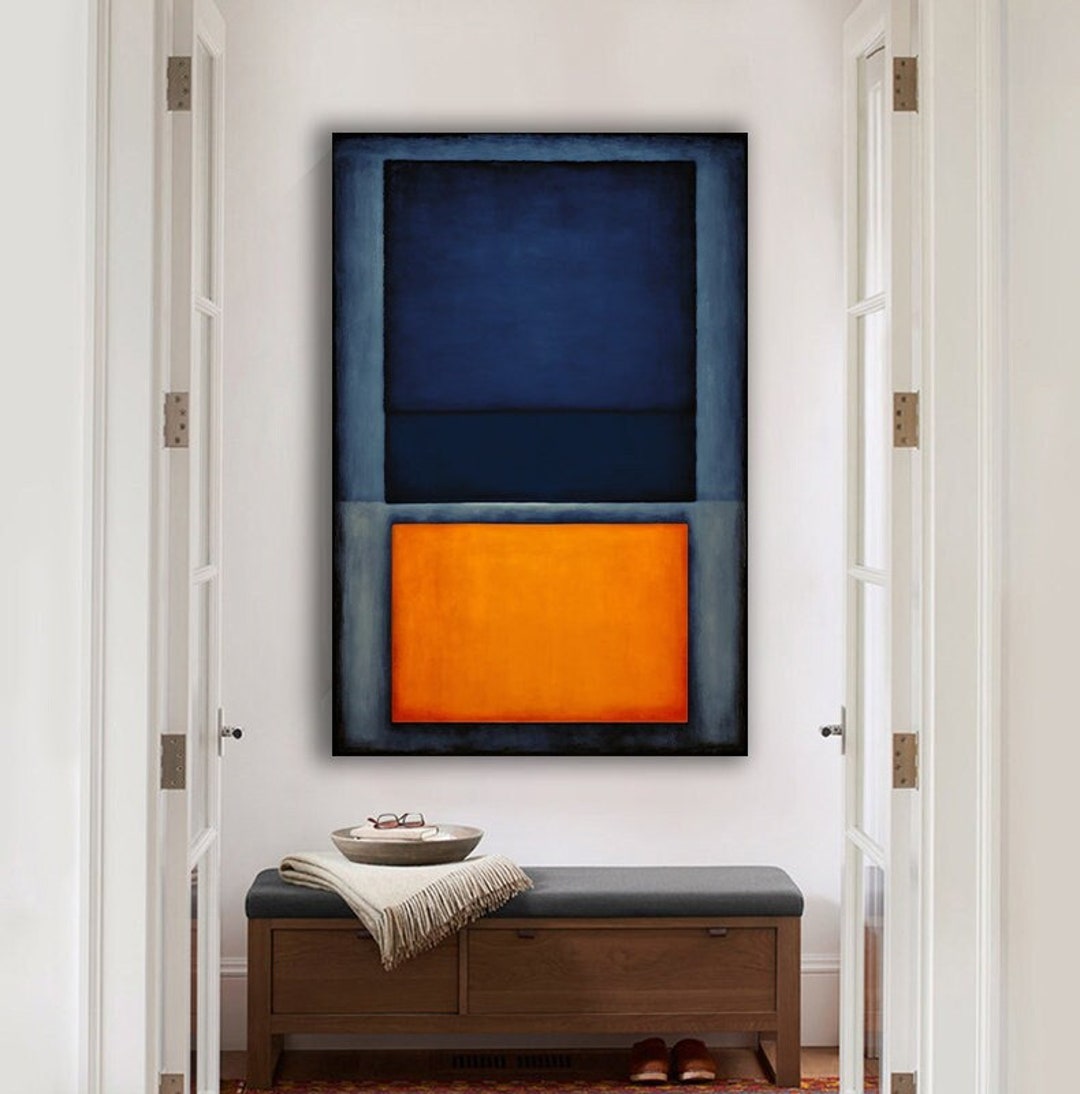 Rothko Reproduction, Rothko Canvas,orange Abstract Canvas Wall Art ...