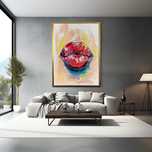 Lips Art - Etsy