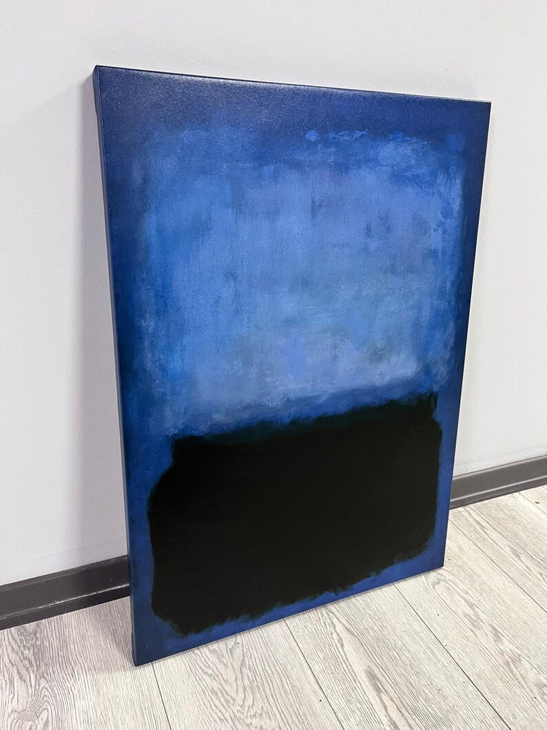 Mark Rothko Blue Canvas Art, Mark Rothko Colored Wall Art, Art ...