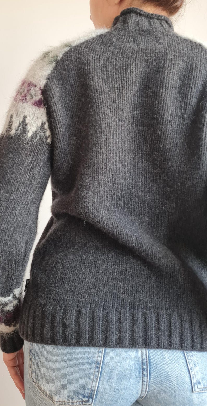 Vintage Barbour Winter Wool and Alpaca Blend Sweater|chunky Cozy Dark ...
