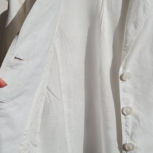 100% Ramie Mac Scott Snow White Vintage 90's Blazer - Etsy