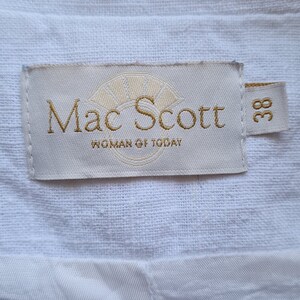 100% Ramie Mac Scott Snow White Vintage 90's Blazer - Etsy