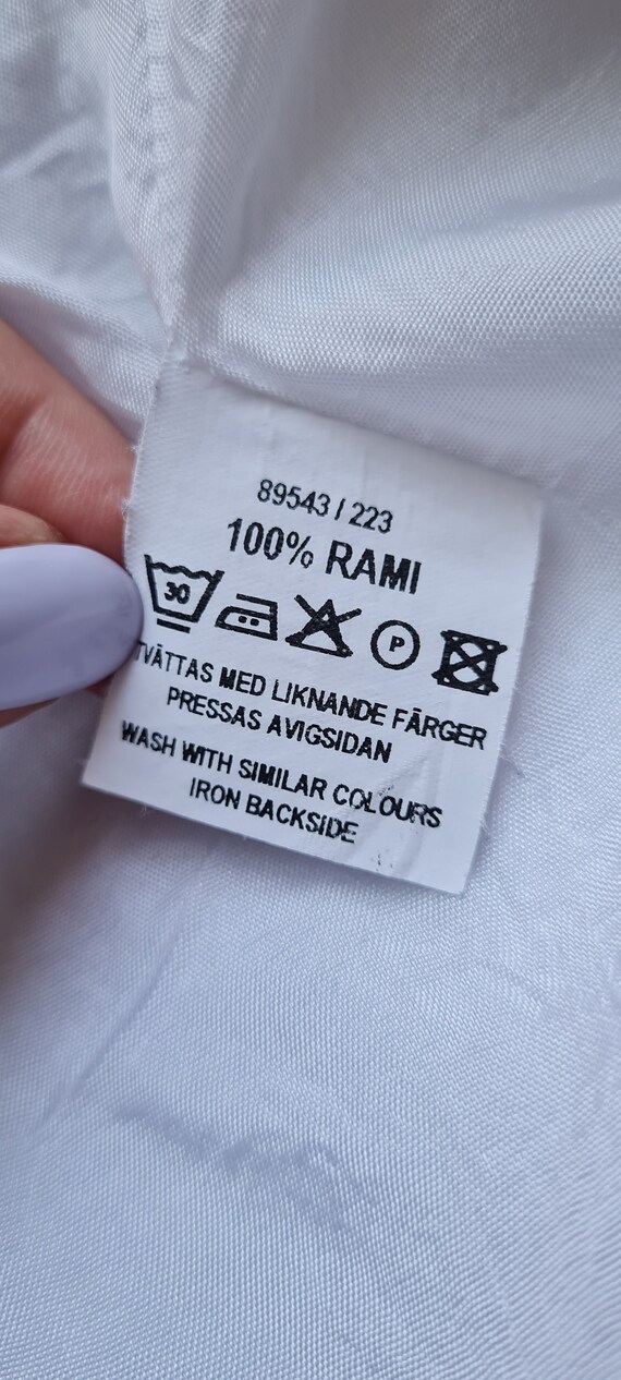 100% Ramie Mac Scott snow white vintage 90's blazer - Gem