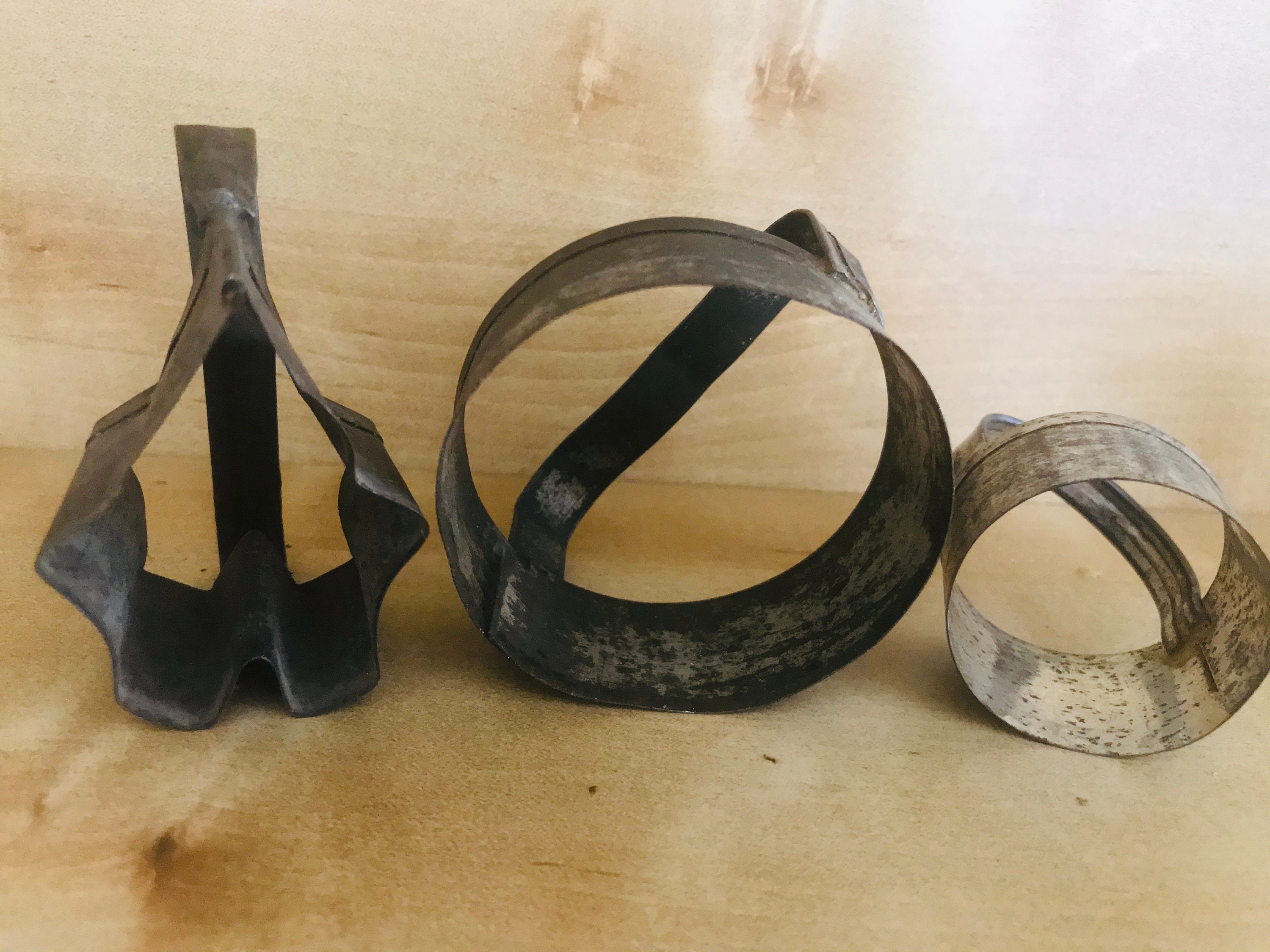 Antique Very Old Cookie Cutters, 6 Pcs, Rusty and Little Deformed ...