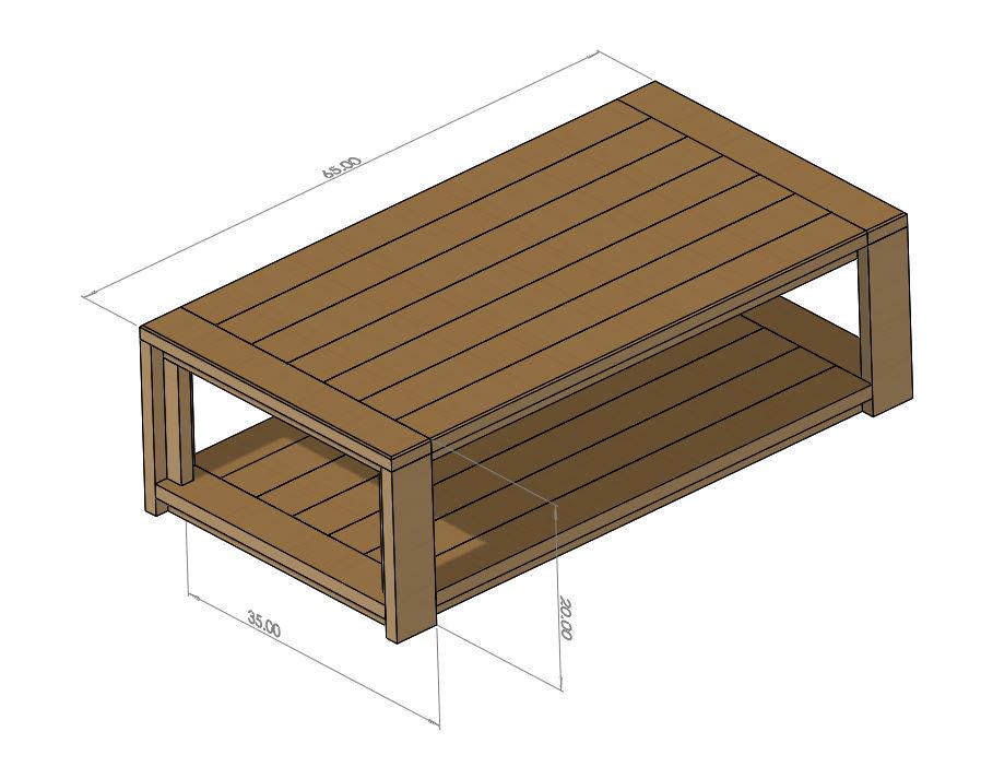DIY Build Plans Coffee Table - Etsy