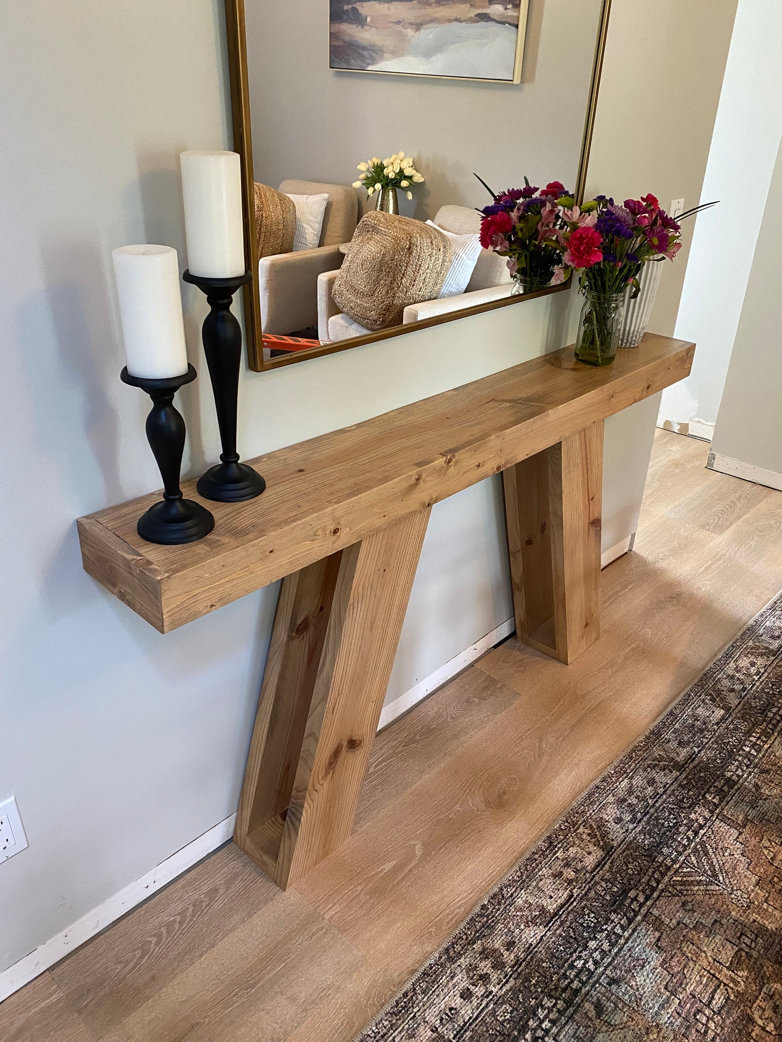Entryway Table DIY Build Plans - Hallway - Side - PDF - Etsy