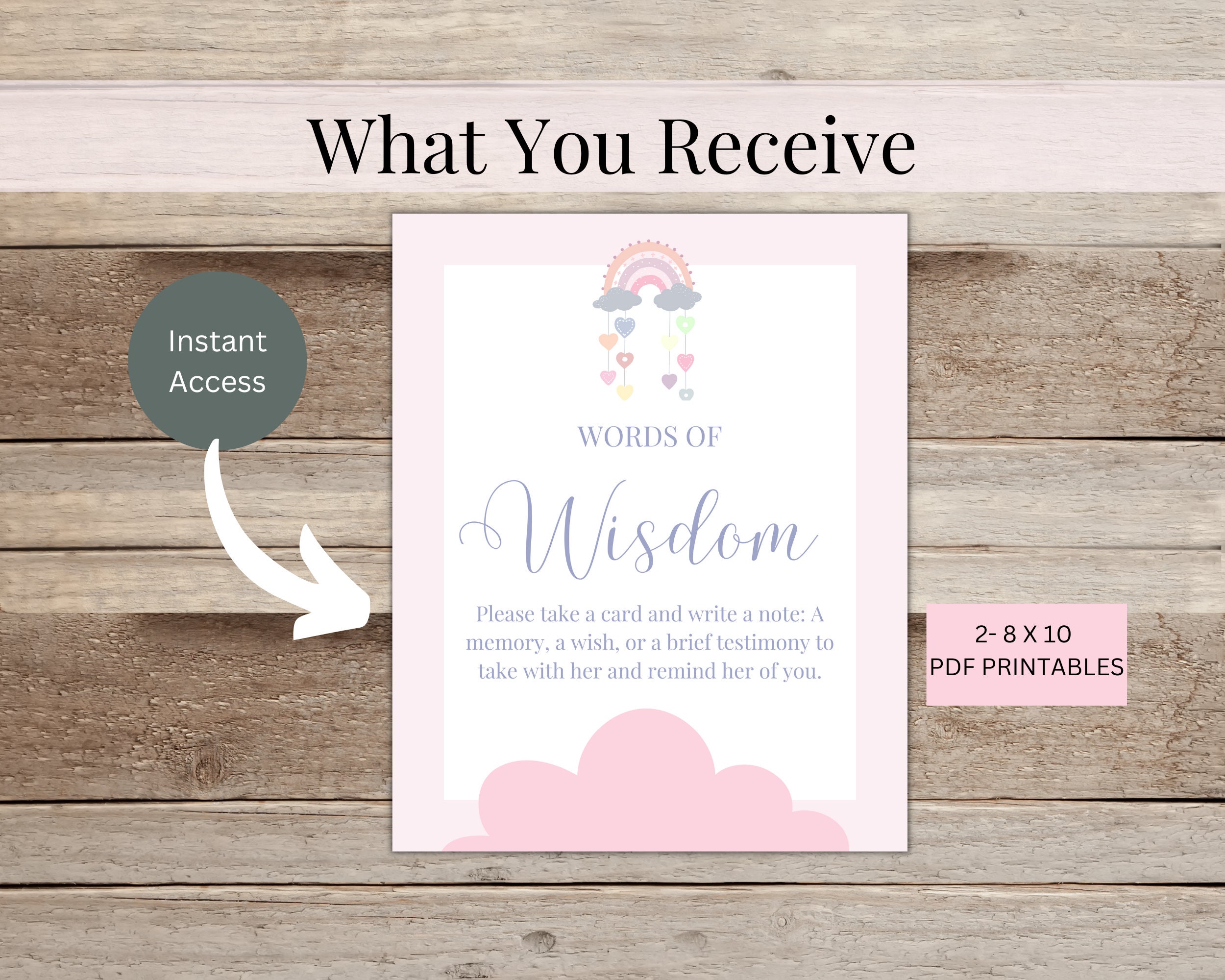 LDS Baptism Scripture Set Printable Words of Wisdom Set Baptism Bundle ...