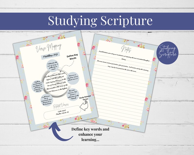 Bible Study Verse Mapping Printable Template Scripture Study Set ... Bible Study Verse Mapping Printable Template Scripture Study Set ...