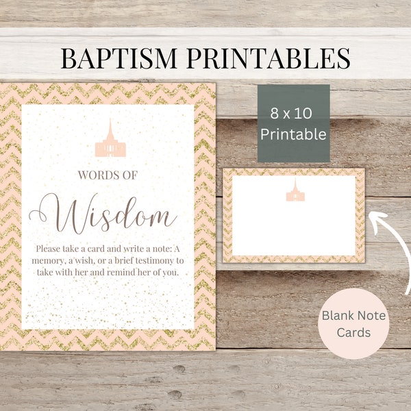 Lds Baptism Note - Etsy