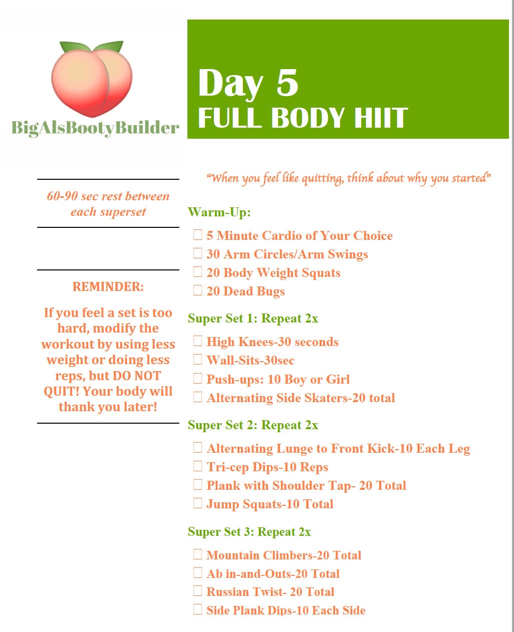E-book 14 Day Workout Plan-at HOME Workouts-no Equipment Required - Etsy