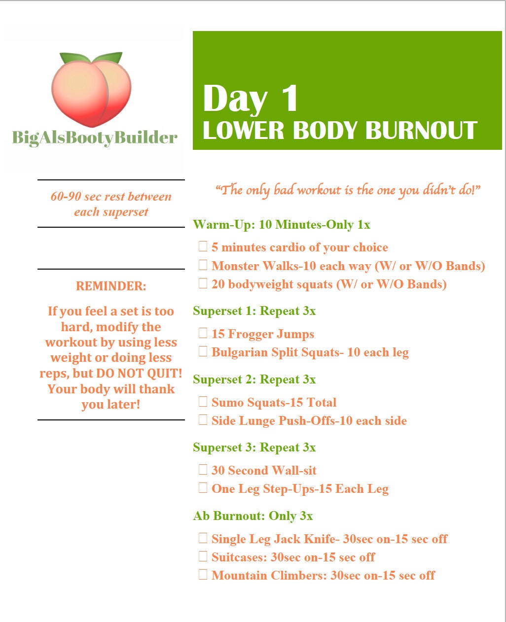 E-book 14 Day Workout Plan-at HOME Workouts-no Equipment Required - Etsy