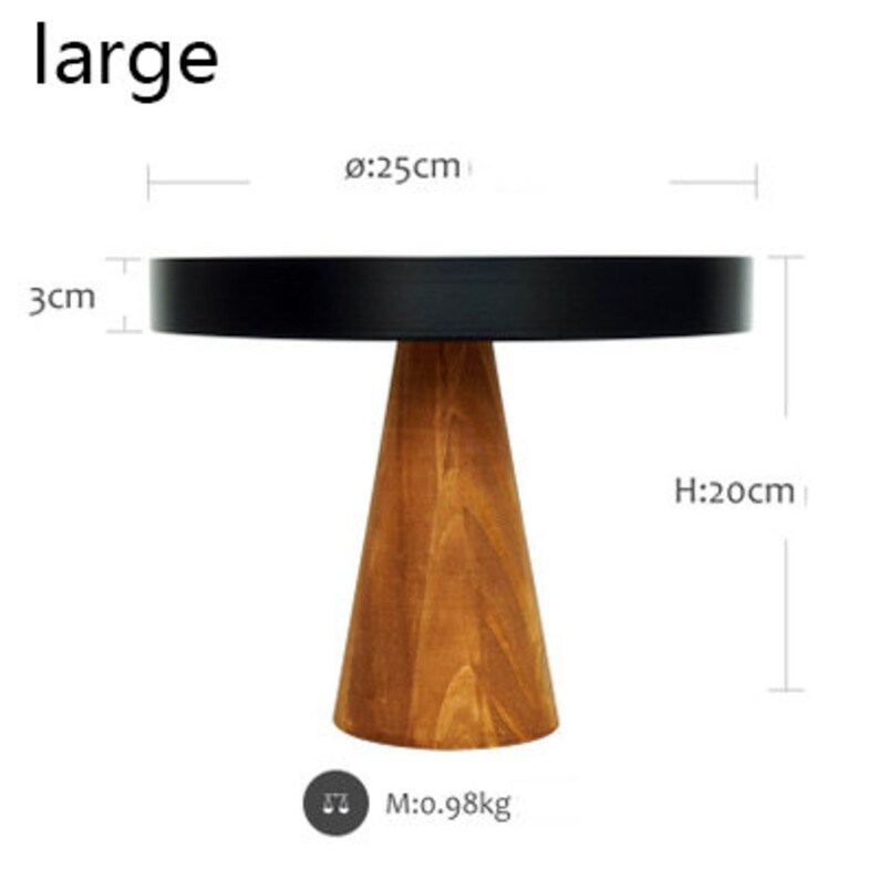 Tall Cake Stand Stylish Tall Cake Stand Black Iron and Wood Cake Stand ...
