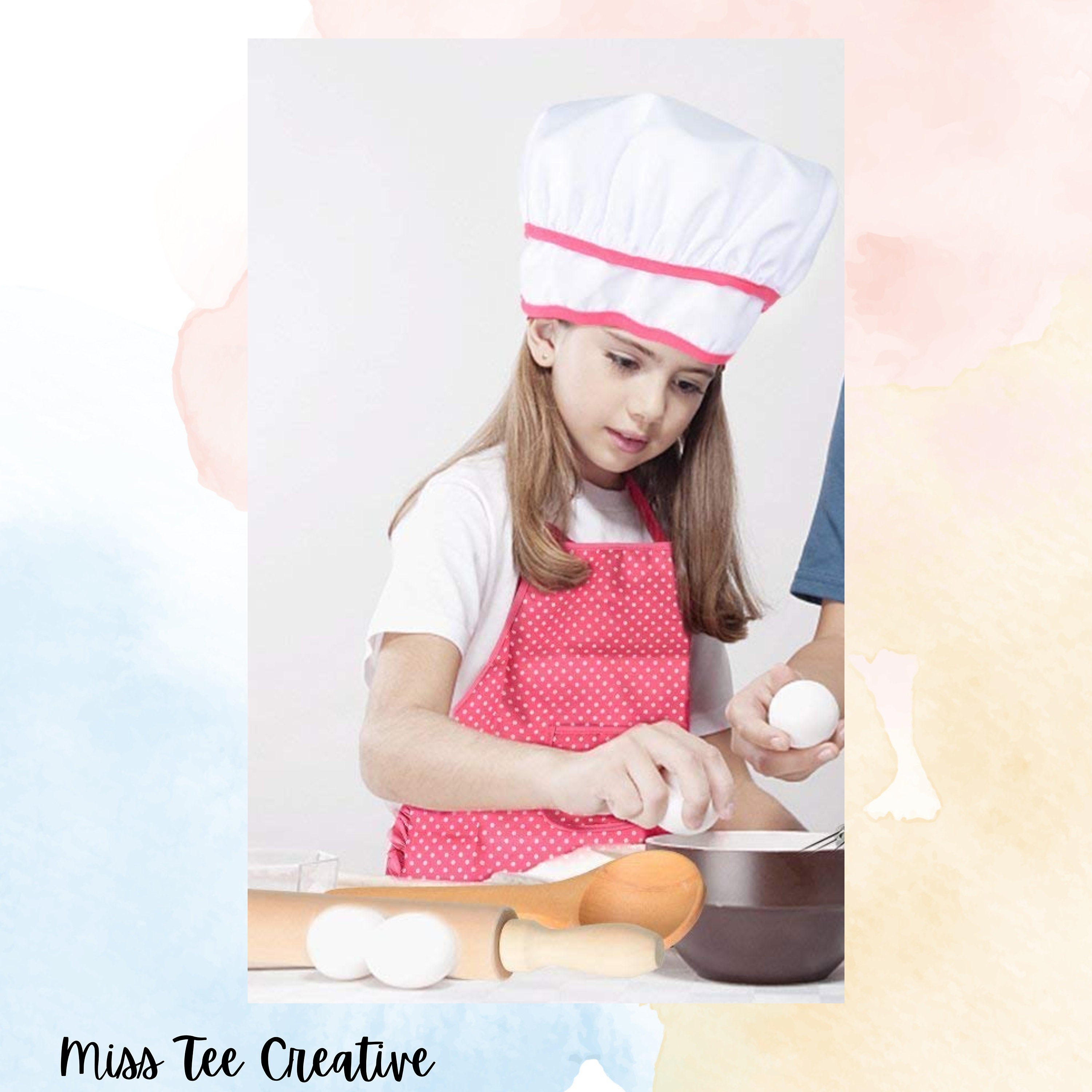 Children's Beginner Baking Set 11pc Kids Baking Kit Children's Apron ...