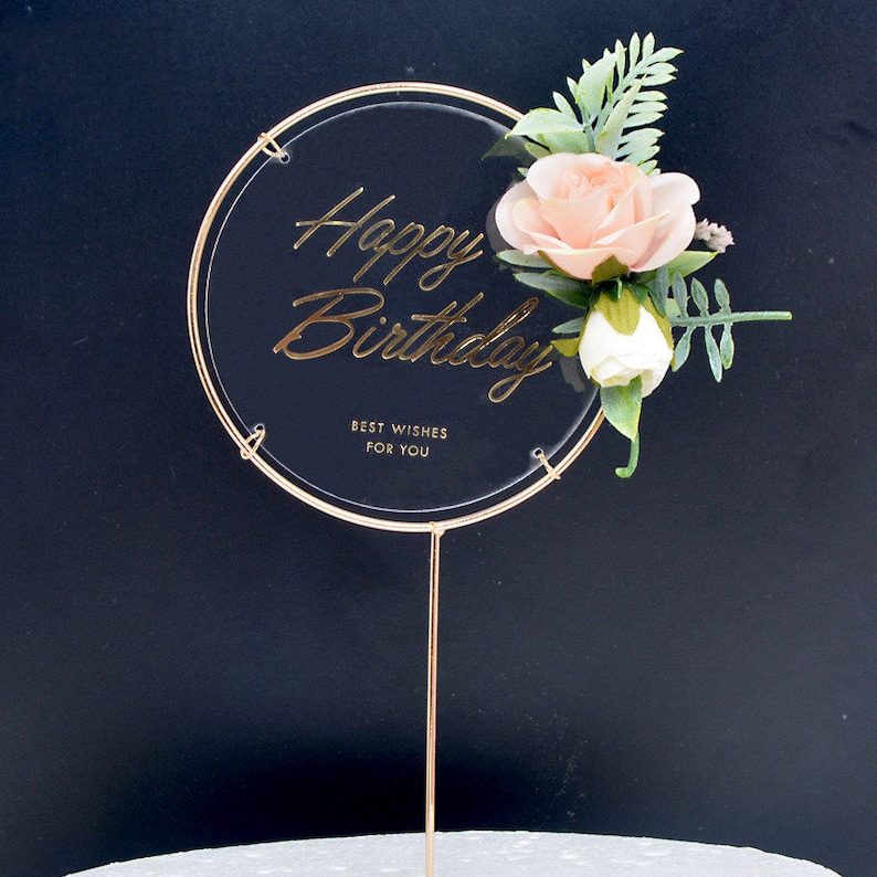 Happy Birthday Cake Topper Cake Insert Cake Decoration Cake Decoration ...