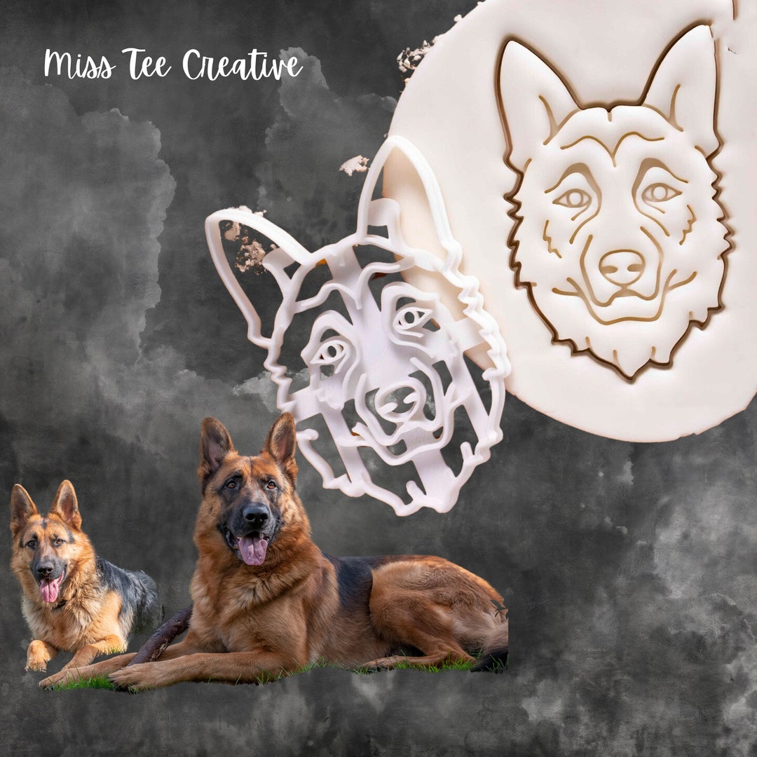 German Shepperd Cookie Cutter German Shepperd Fondant Cutter Dog Cookie ...