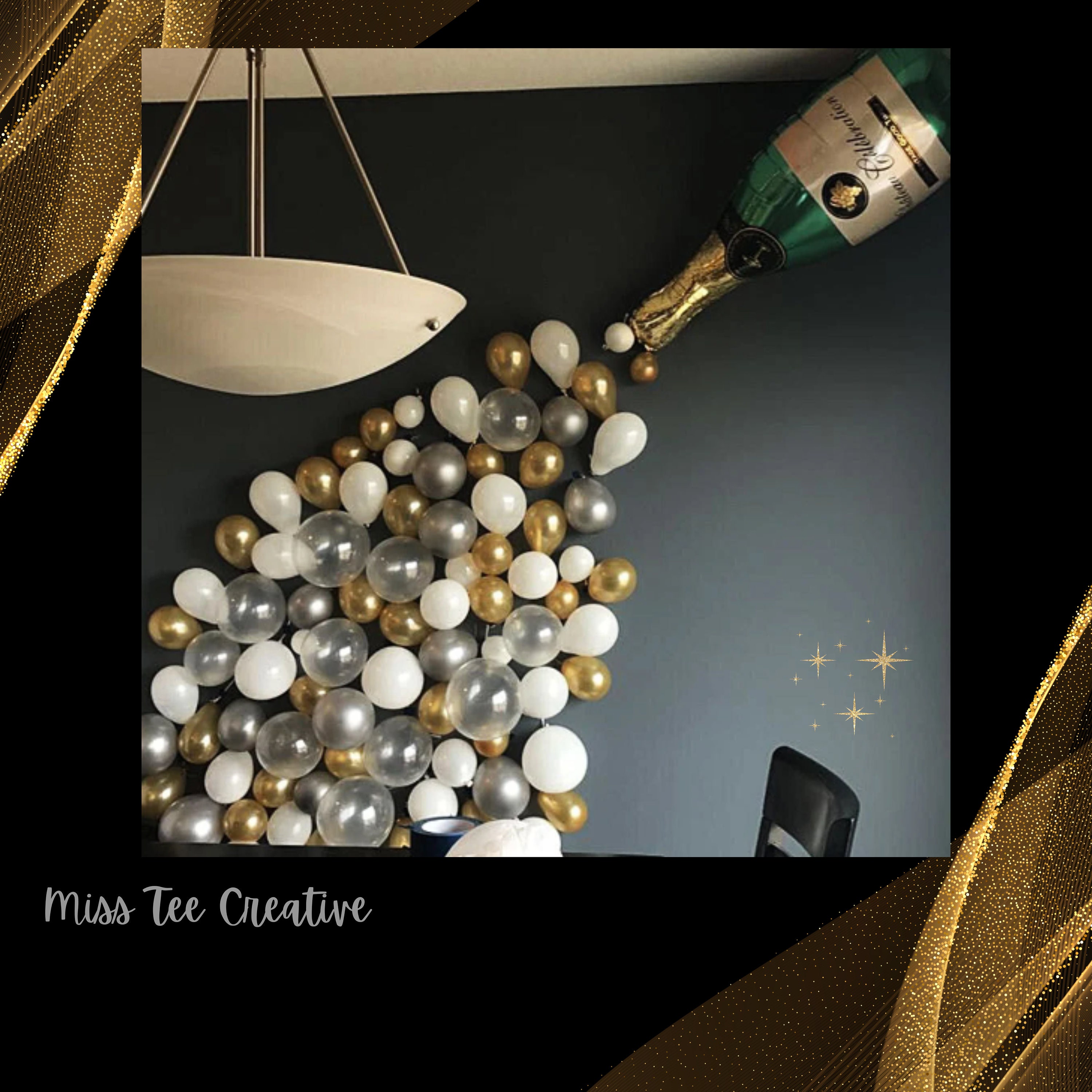 Champagne Balloon Garland Champagne Balloon Decorations Champagne ...