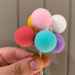 Colorful Balloon Cake Topper Birthday Cake Decorations Baby Shower Cake ...