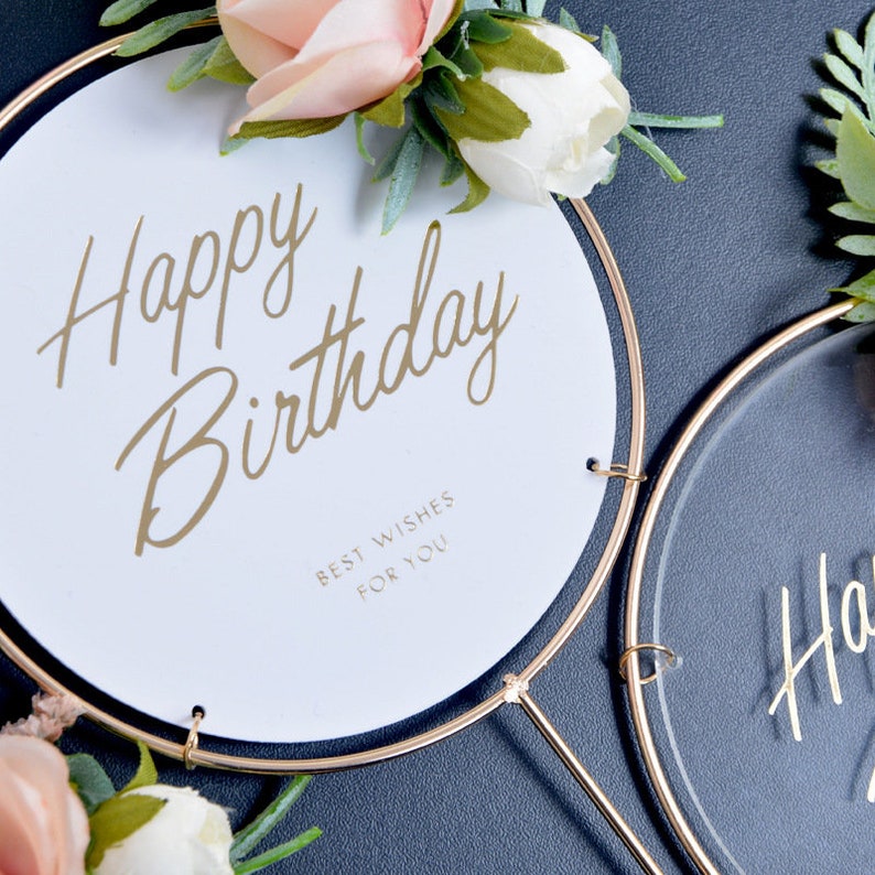 Happy Birthday Cake Topper Cake Insert Cake Decoration Cake Decoration ...