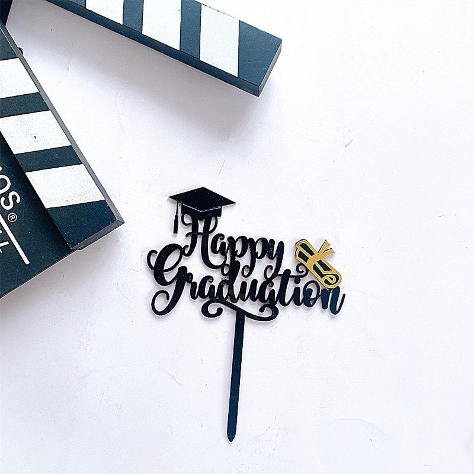 Acrylic Graduation Season Cake Decoration Topper Graduation Cake Topper ...