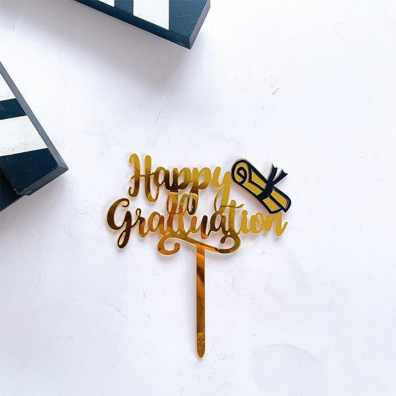 Acrylic Graduation Season Cake Decoration Topper Graduation Cake Topper ...