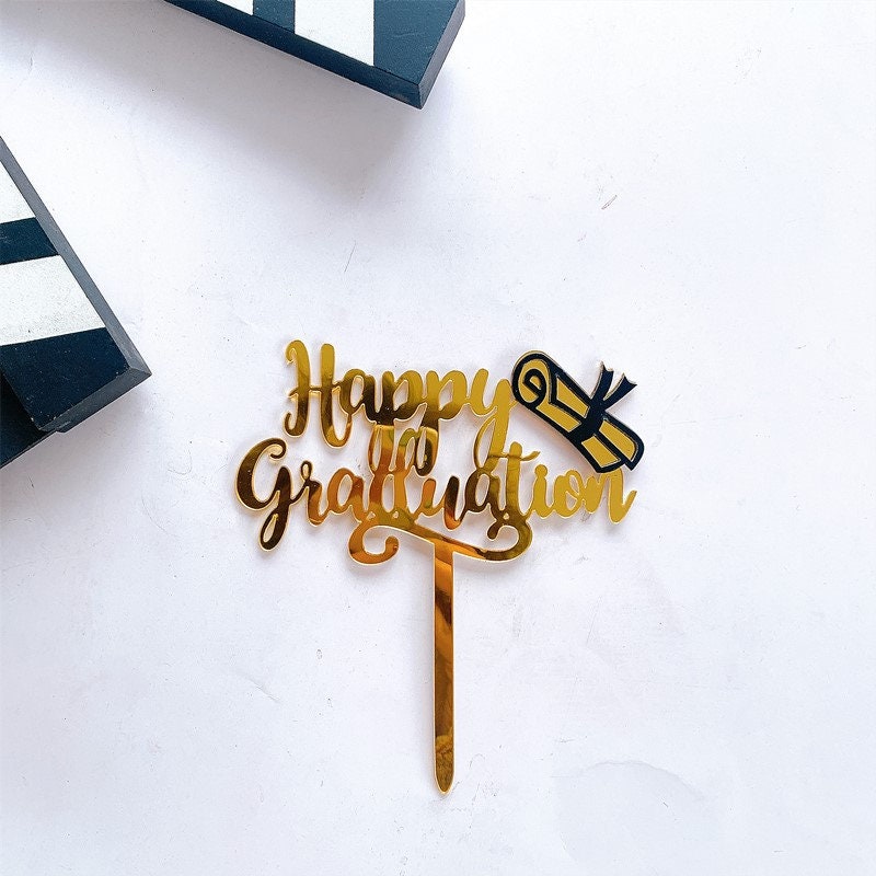 Acrylic Graduation Season Cake Decoration Topper Graduation Cake Topper ...
