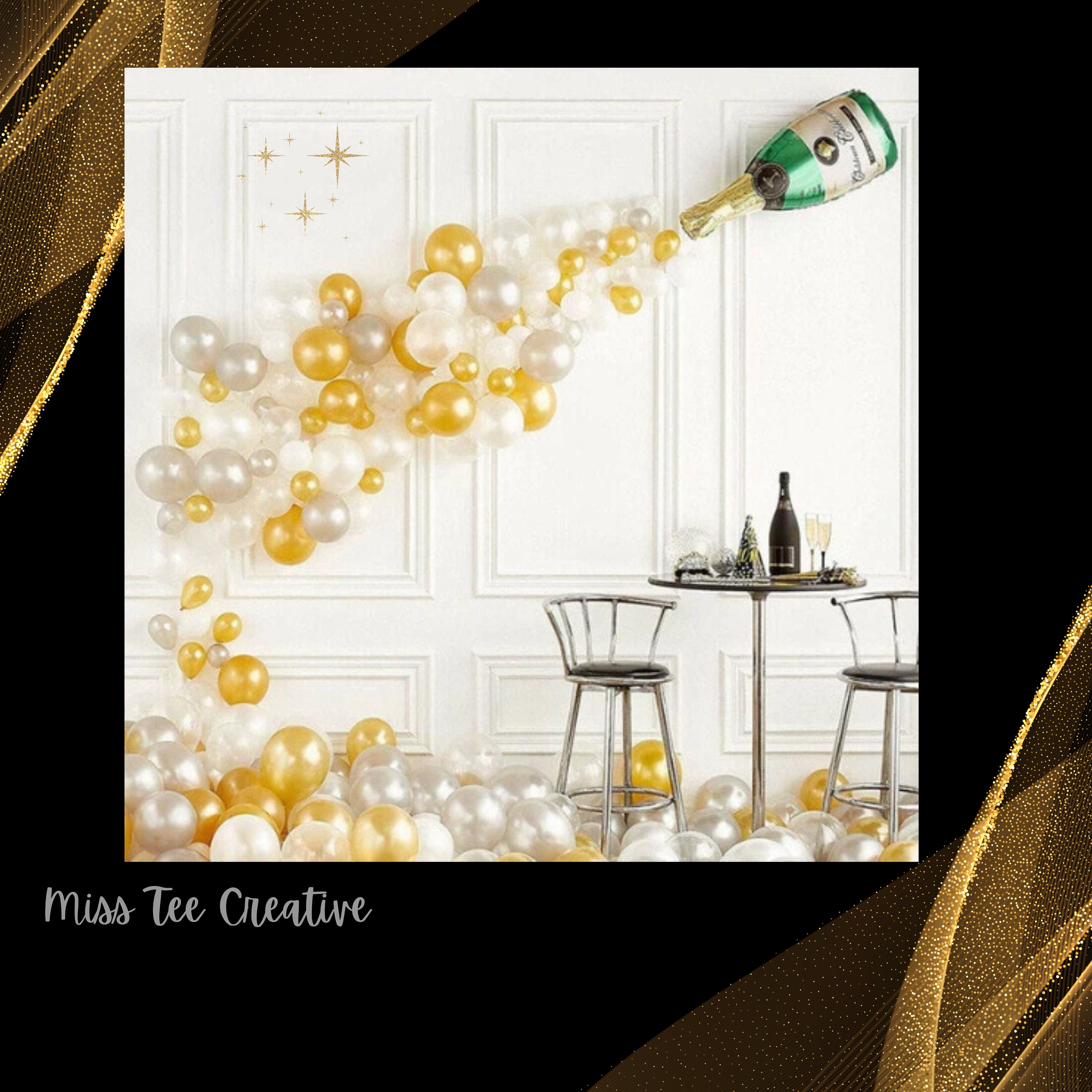 Champagne Balloon Garland Champagne Balloon Decorations Champagne ...