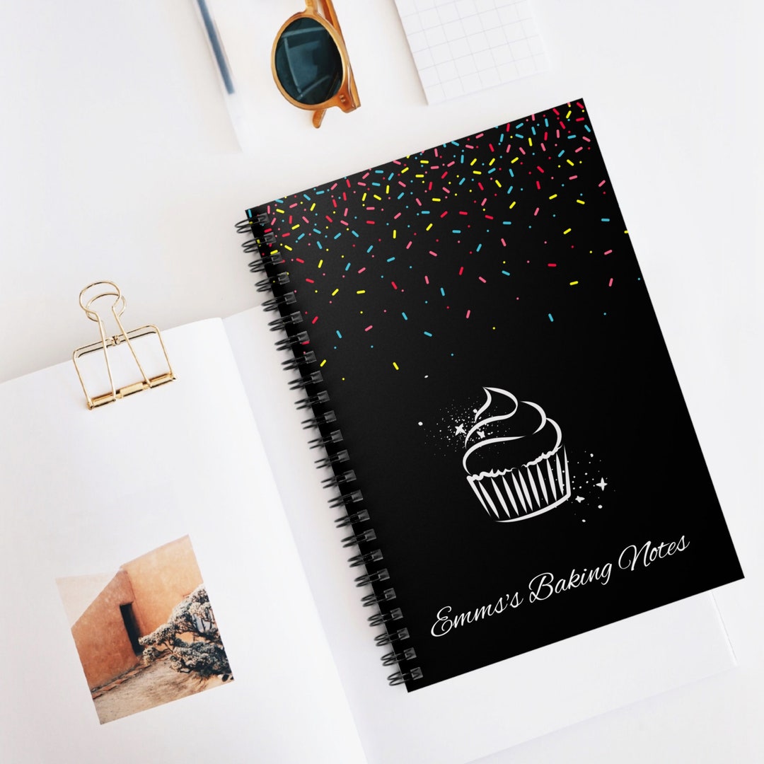 Personalized Baker Theme Notebook Cake Makers Journal Recipe Note Book ...